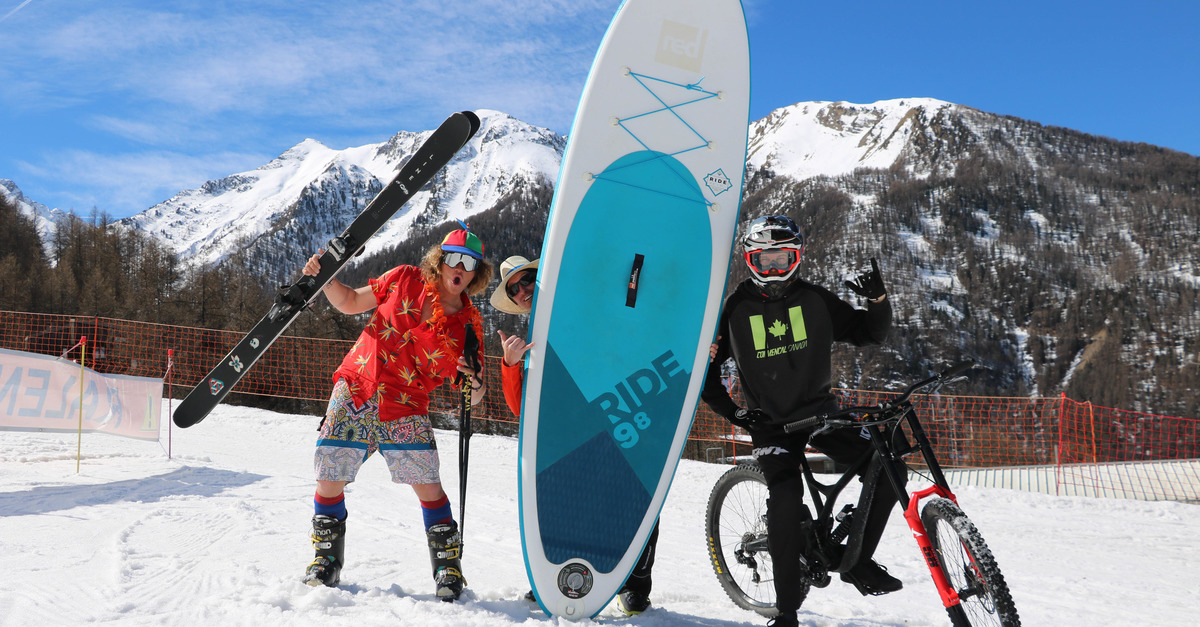 Vélo et ski de printemps